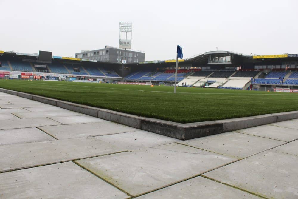 Bosch Beton - Keerwanden verhogen de groene mat van PEC Zwolle