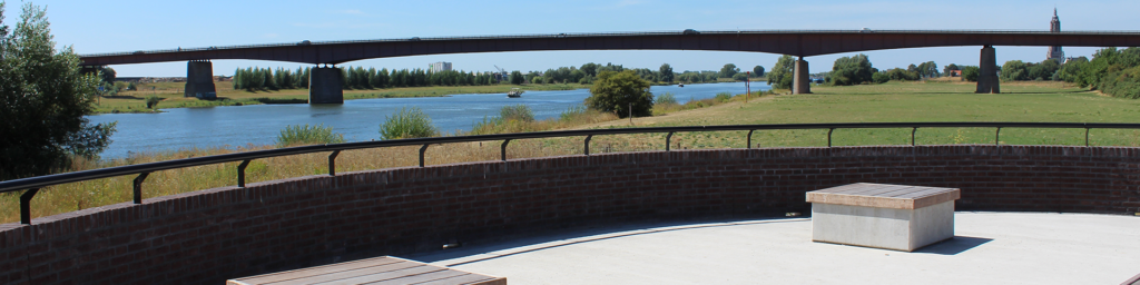 Bosch Beton - Radius retaining walls for viewpoint in Rhenen