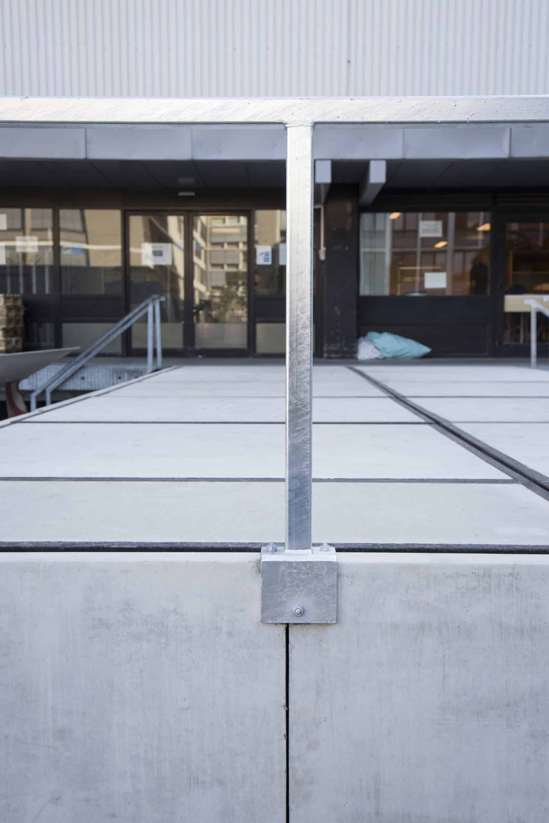 Bosch Beton - Retaining walls ensure safety at VU Amsterdam loading dock