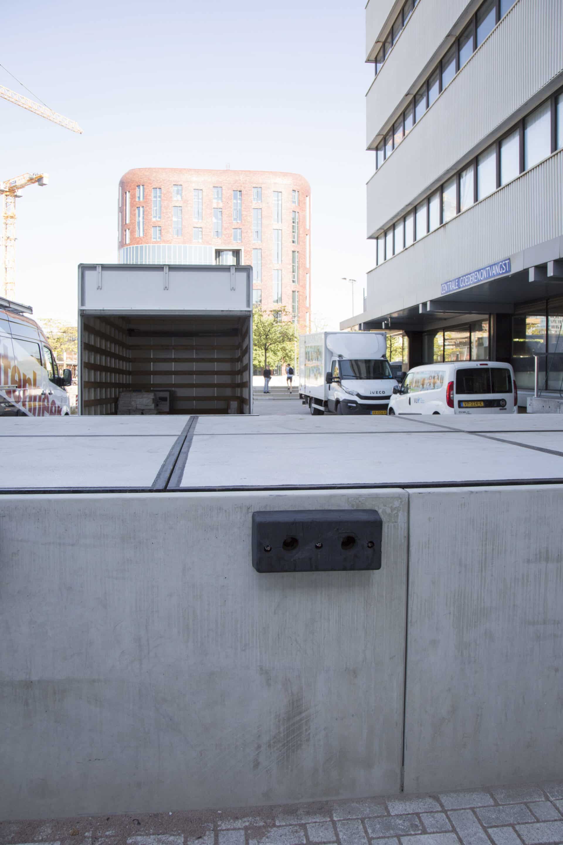 Bosch Beton - Retaining walls ensure safety at VU Amsterdam loading dock